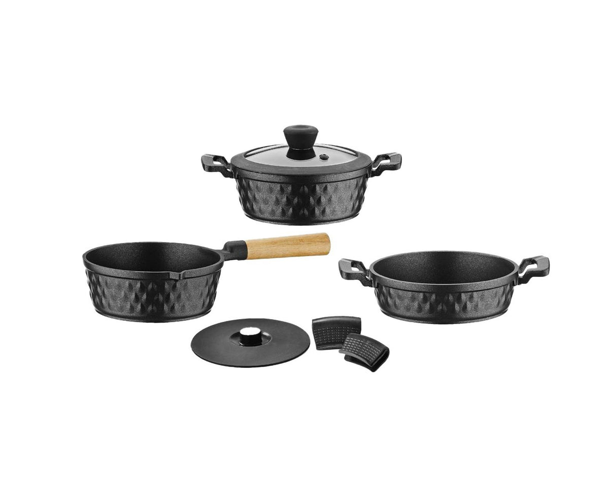 Brioni Diamond 5 Parça Siyah Midi Set – BrioniShop